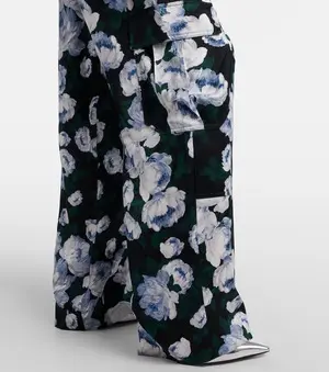 Stella McCartney Printed Satin Pajama Pants
