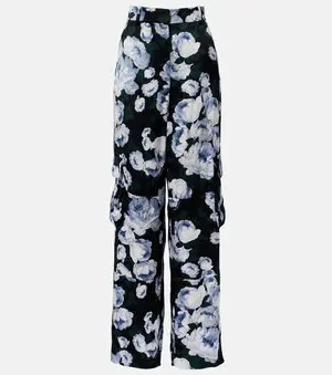 Stella McCartney Printed Satin Pajama Pants - Multicoloured