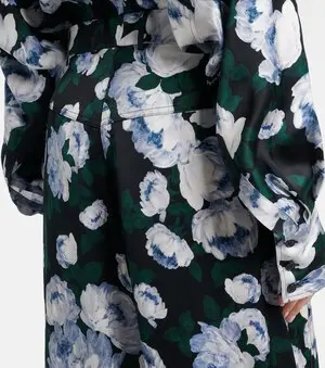 Stella McCartney Printed Satin Pajama Pants