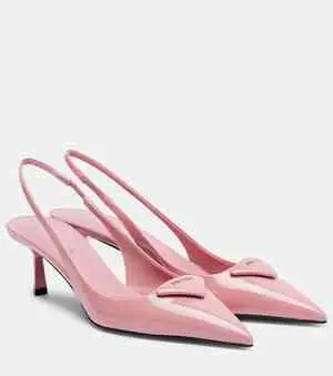 Patent Leather Slingback Pumps