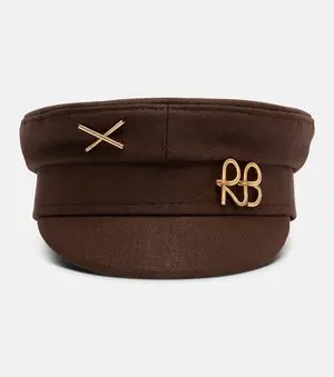 Ruslan Baginskiy Ruslan Baginskiy Linen Canvas Newsboy Hat Brown