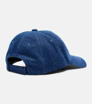 Ruslan Baginskiy Embellished Denim Baseball Cap - Blue