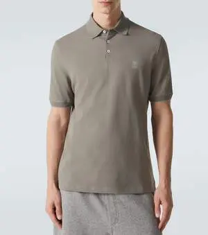 Brunello Cucinelli Cotton Piqué Polo Shirt - Grey