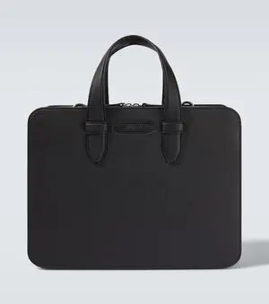 Brioni Leather Briefcase - Black