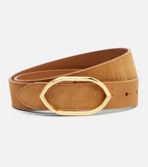 Jacquemus Calisson Suede Belt - Brown