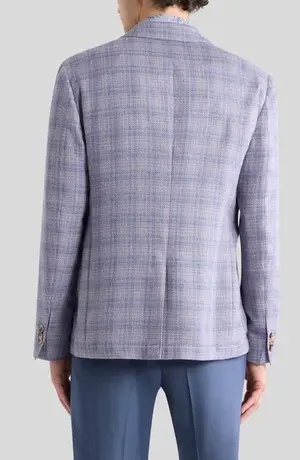 Etro Plaid Silk And Wool Sport Coat