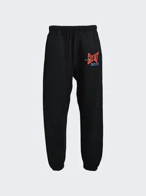 SAINT MXXXXXX Ribbon Saint Sweatpants - Black