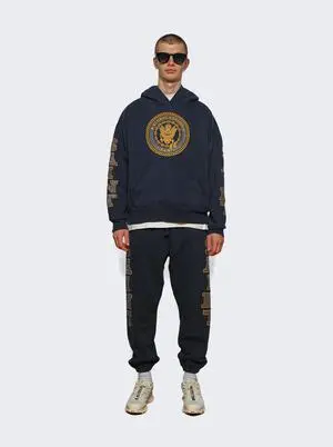 SAINT MXXXXXX Heavyweight Cotton Hoodie With Printed Logos