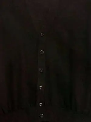 LEMAIRE V-neck Button Cardigan - Brown