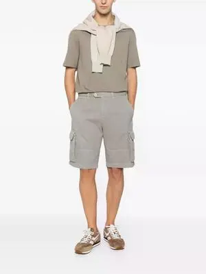Brunello Cucinelli Cotton Cargo Shorts - C6018 Khaki