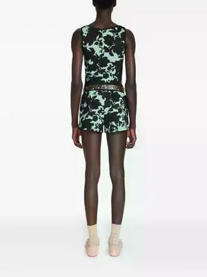 Dries Van Noten Ribbed Jacquard Shorts - Black