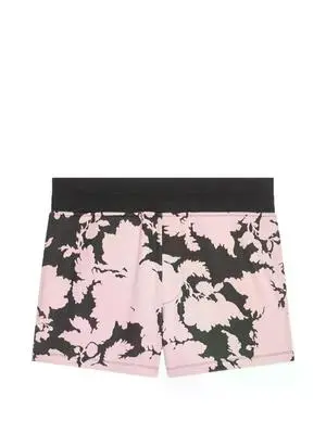 Dries Van Noten Floral-print Ribbed Jacquard Shorts - Pink