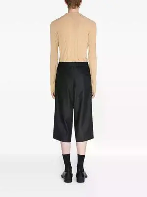 Dries Van Noten Belted Light Wool Shorts