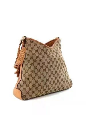 Gucci Marrakech Gg Canvas Medium Hobo Bag