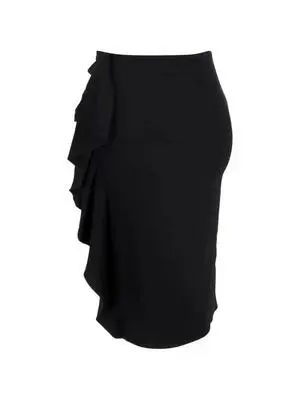 JOSEPH Side-ruffle Fitted Mini Skirt
