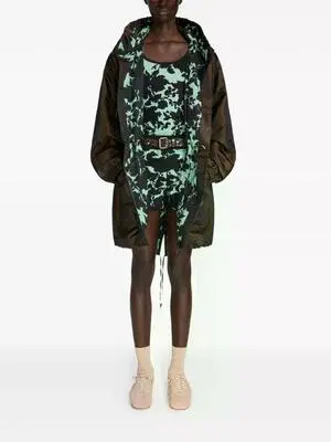 Dries Van Noten Changeant Hooded Parka