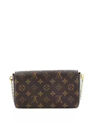 LOUIS VUITTON Félicie Pochette Monogram Canvas Crossbody Bag - Brown