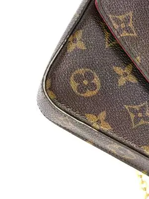 LOUIS VUITTON Félicie Pochette Monogram Canvas Crossbody Bag - Brown