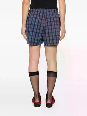 Martine Rose Checked Lace Shorts