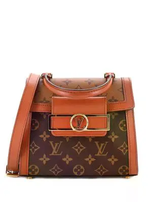 LOUIS VUITTON Dauphine Capitale Shoulder Bag Reverse Monogram Canvas