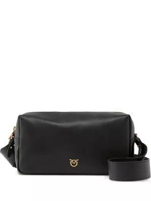 Pinko Logo Leather Crossbody Bag