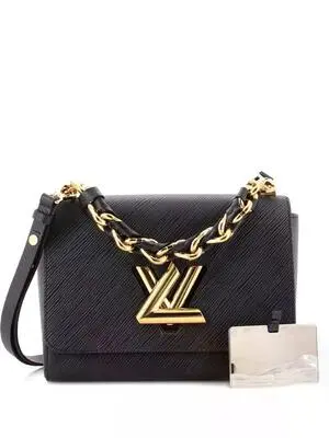LOUIS VUITTON Chunky Chain Twist Bag Epi Leather Mm - Black