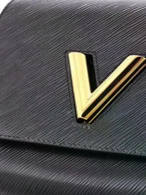 LOUIS VUITTON Chunky Chain Twist Bag Epi Leather Mm - Black
