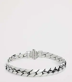 Emanuele Bicocchi Sterling Herringbone Chain Bracelet