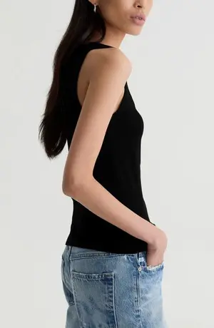 Ag Ashley Scoop Neck Tank - Super Black