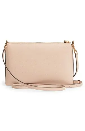 Tory Burch Mercer Pebbled Zip Crossbody Bag