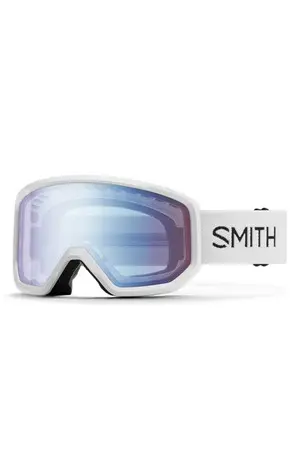 SMITH Transfer Snow Goggles White/blue Sensor Mirror