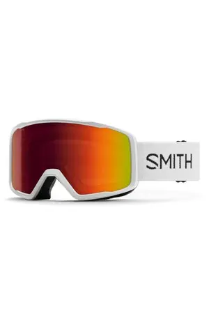 SMITH Tribute Snow Goggles - White/red Sol-x Mirror