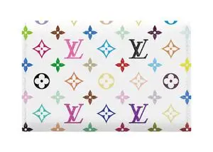 LOUIS VUITTON X Takashi Murakami Slim Card Holder - Multicolor White