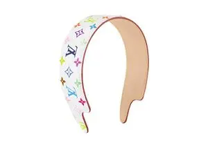 LOUIS VUITTON X Takashi Murakami Monogram Outline Headband - White