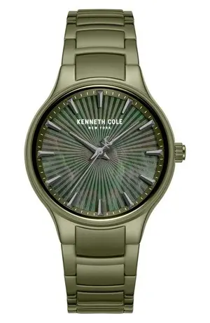 KENNETH COLE Mother-of-pearl Dial Bracelet Watch - Green