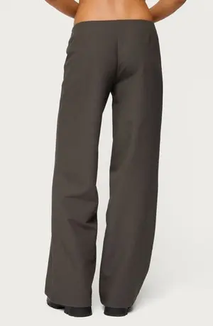EDIKTED Raphael Tie Waist Wide Leg Pants