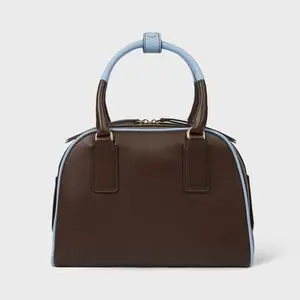Paul Smith Leather Top Handle Bag With Contrasting Trim