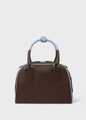 Paul Smith Leather Top Handle Bag With Contrasting Trim