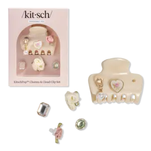 KITSCH Pop Charms & Cloud Clip 7-piece Set - Pearlized Cream