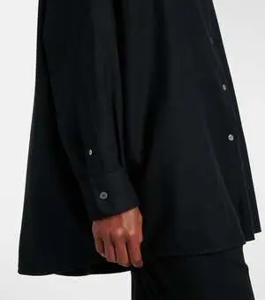 THE ROW Luka Virgin Wool Flannel Shirt