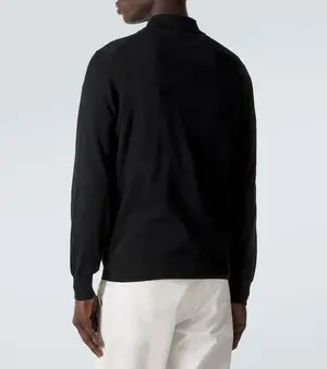 Brunello Cucinelli Cotton Polo Sweater - Black