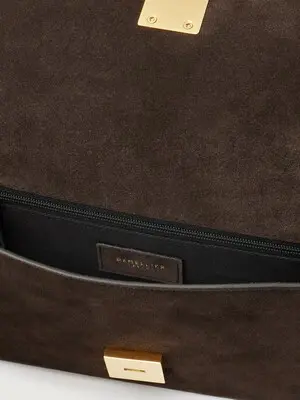 DEMELLIER The Vancouver Leather Clutch - Brown