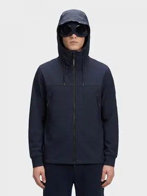 C.P. COMPANY Zip-up Hooded Jacket - Blue