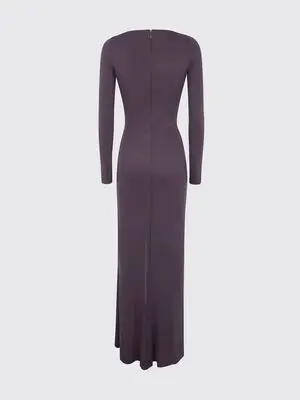 Elisabetta Franchi Long Sleeve Gown - Brown