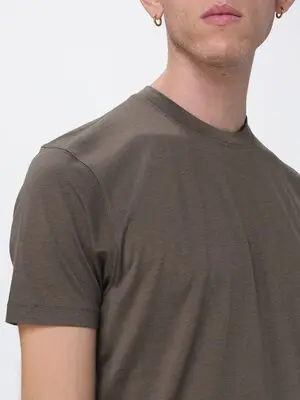 TOM FORD Crewneck Lyocell And Cotton Blend T-shirt - Grey