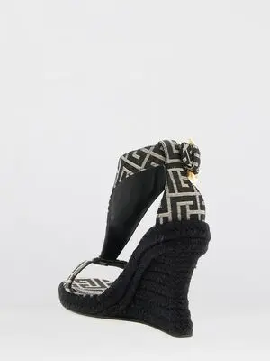 Balmain Espadrille Wedge Sandals