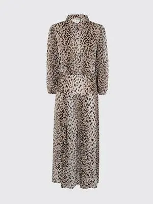 Rixo Leopard Print Midi Dress