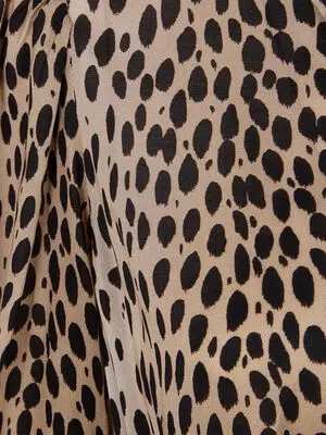 Rixo Leopard Print Midi Dress