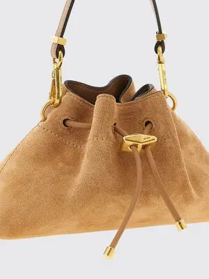 JIMMY CHOO Cinch Small Suede Calfskin Bucket Bag