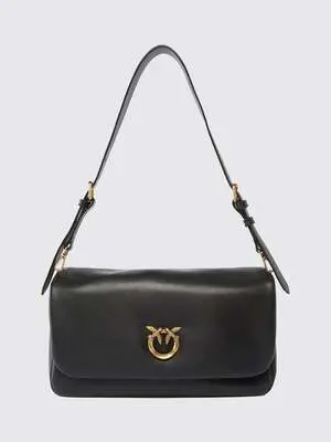 Pinko Leather Crossbody Bag - Black